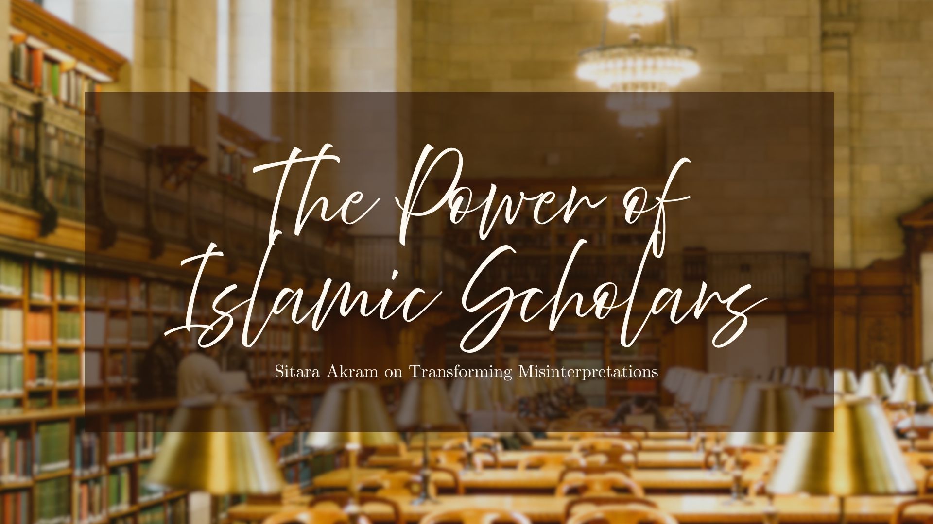 Sitara Akram on Islamic Scholars and Reclaiming Women's Rights - Eram Saeed